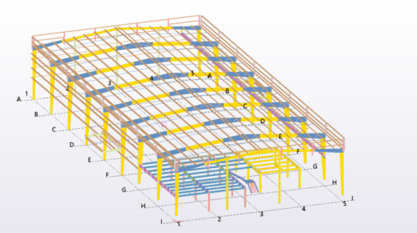 2x PEB Industrial Building with mezzanine floor, UAE – Struct Cad Design & Engineering